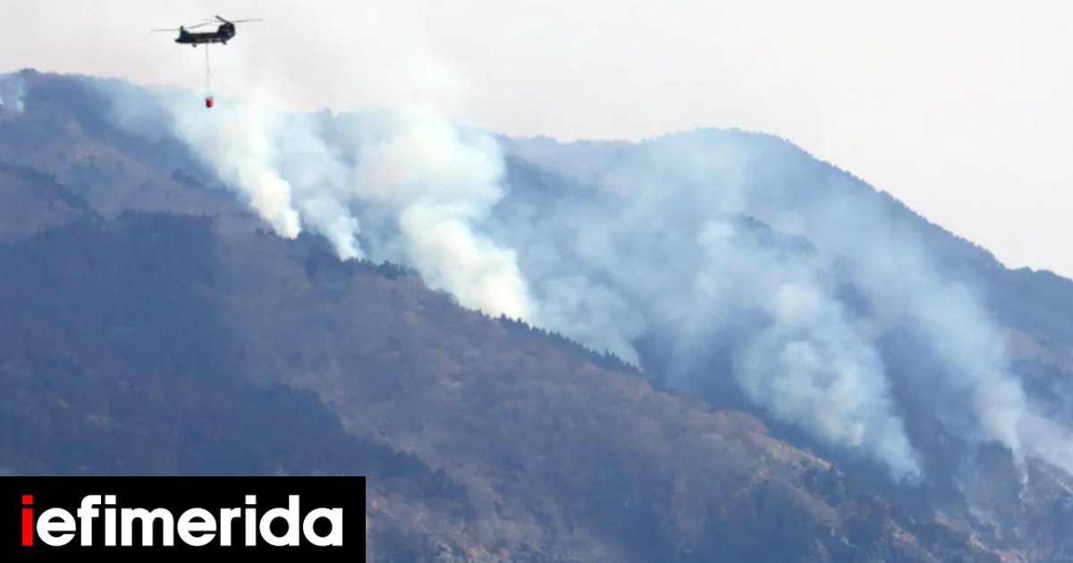 Ιαπωνία: Καίει για 5η ημέρα, ανεξέλεγκτη, η χειρότερη δασική πυρκαγιά ...