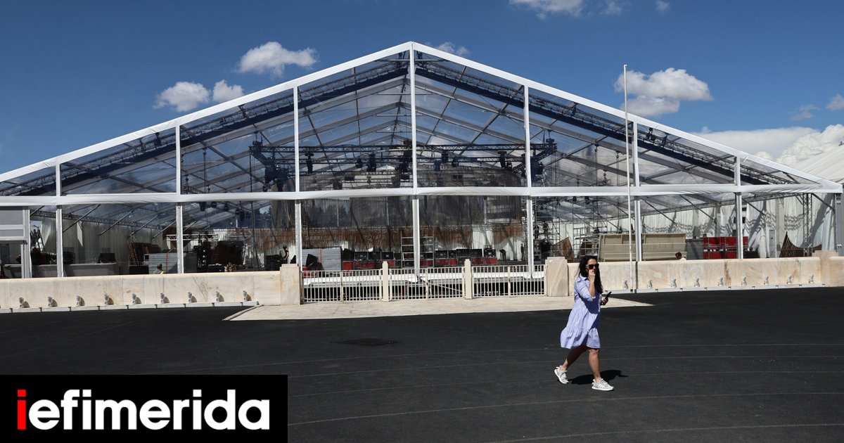 Φωτογραφίες και βίντεο: Η τεράστια κατασκευή που έκρυψε το Καλλιμάρμαρο -Έξαλλοι οι τουρίστες ...