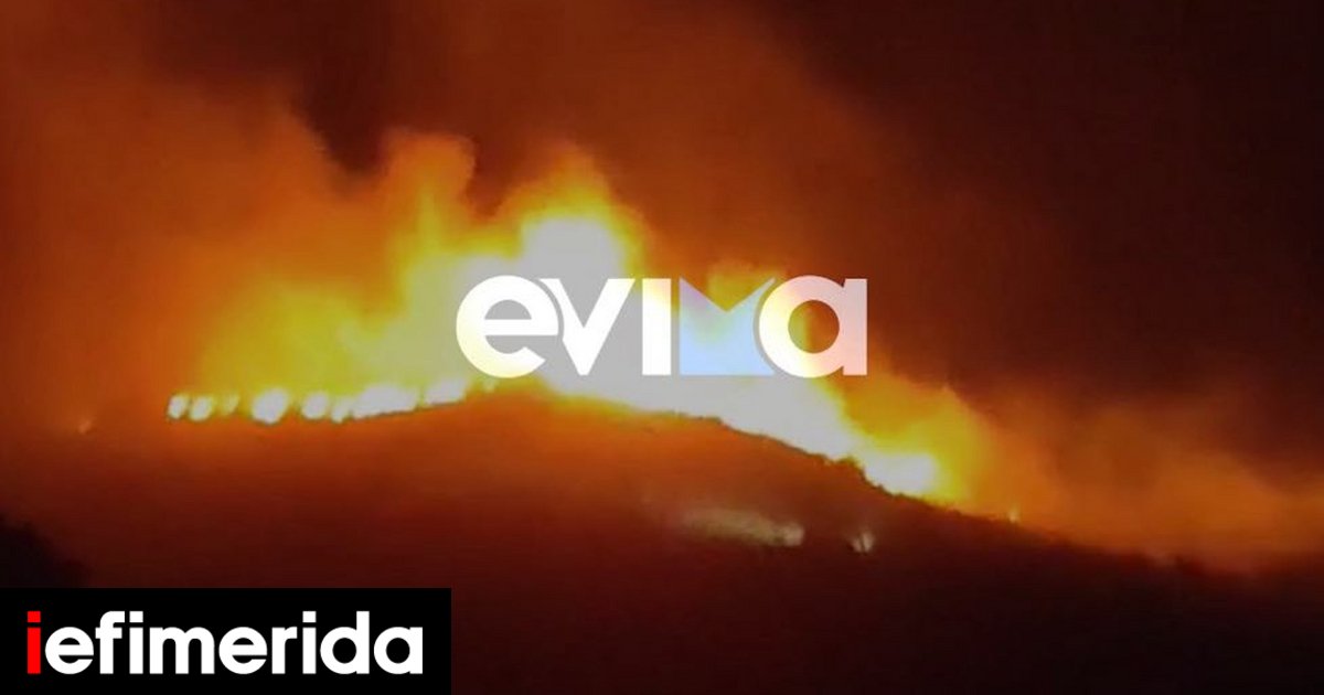 Φωτιά στην Κάρυστο: Ήχησε το 112 στους κατοίκους των Καλλιανών -«Παραμείνετε σε ετοιμότητα ...