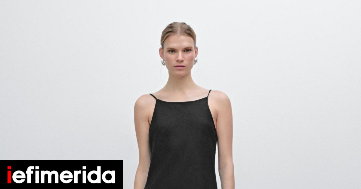 Το λινό μίντι φόρεμα από τα Massimo Dutti είναι ό,τι χρειάζεστε για τις διακοπές του Πάσχα ...