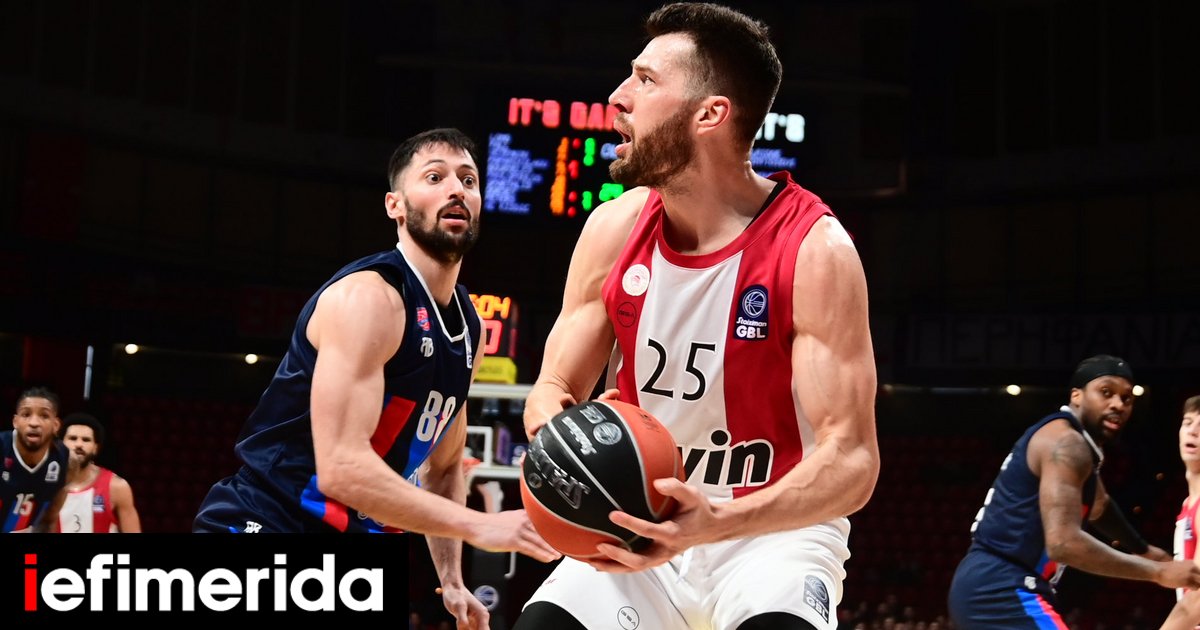 GBL: Ρεκόρ με 31 πόντους ο Πίτερς στο 95-64 του Ολυμπιακού επί του ...