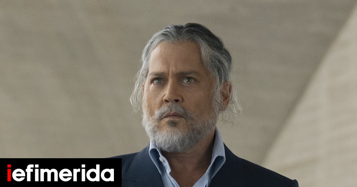 Αγνώριστος ο Τζόνι Ντεπ -Η φωτογραφία του από την ταινία «Day Drinker», με άσπρα γένια και μαλλί ...