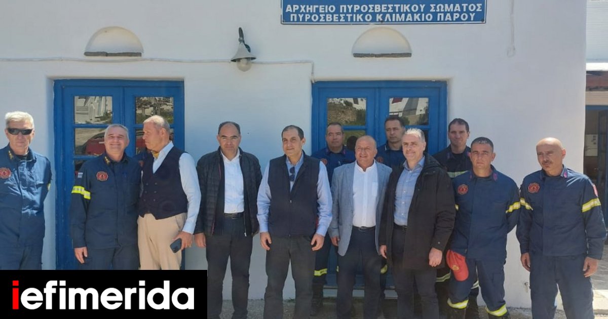 Πλημμύρες στην Πάρο: Αυτοψία στο νησί έκανε ο υφυπ. Κλιματικής Κρίσης Κ ...