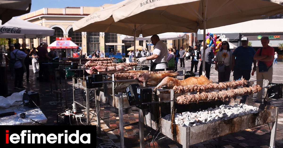 Η Ελλάδα γιορτάζει το Πάσχα με ψήσιμο του οβελία σε κάθε άκρη της χώρας ...