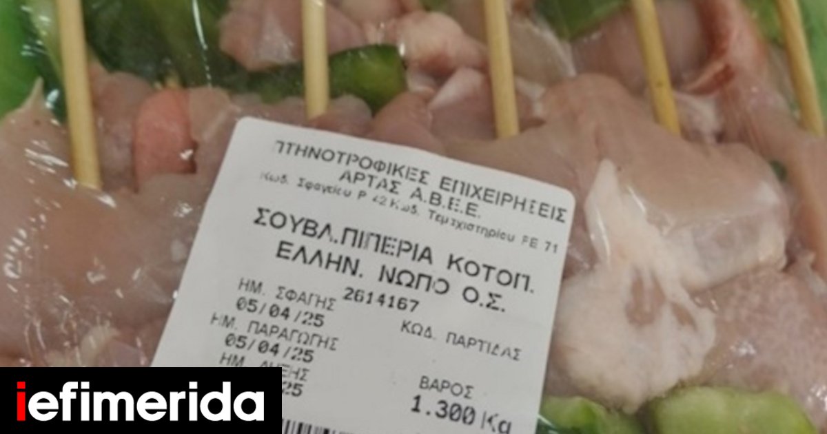 Αυτό το σουβλάκι κοτόπουλο με πιπεριά ανακαλεί ο ΕΦΕΤ -Βρέθηκε ...