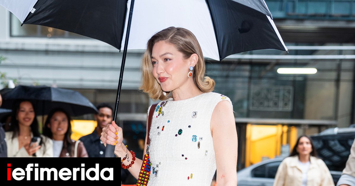 Τζίτζι Χαντίντ: Πώς το πιο απρόσμενο «λάθος παπούτσι» απογείωσε το καλοκαιρινό look της ...