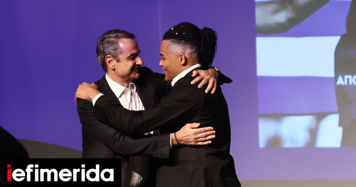 PM Mitsotakis at the presentation of the book about Olympic Champion ...