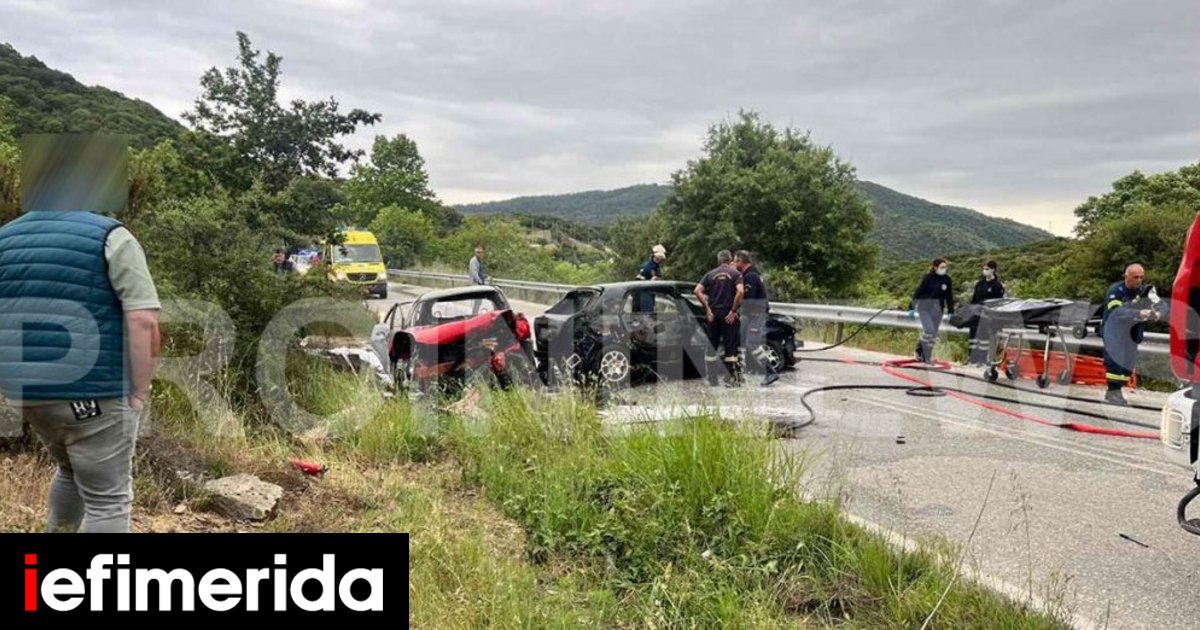 Καβάλα: Απανθρακώθηκε οδηγός σε φρικτό τροχαίο -Δύο τραυματίες [εικόνες ...