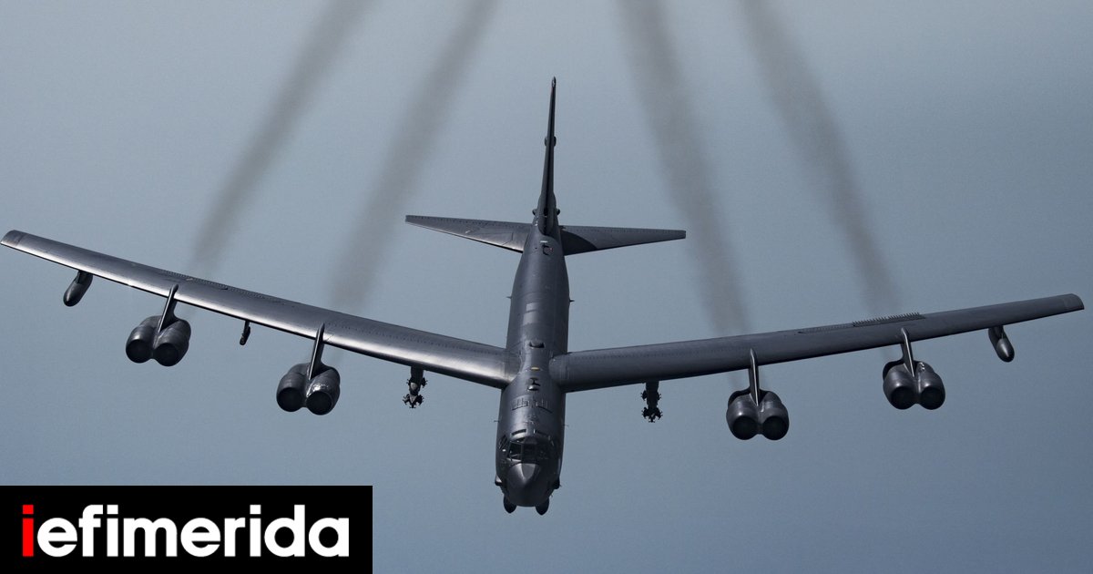 Στρατηγικά βομβαρδιστικά B-52 των ΗΠΑ μετακινήθηκαν στη στρατιωτική ...
