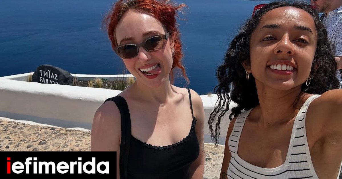 Μαγεμένη από τις ομορφιές της Σαντορίνης η βραβευμένη με Grammy Τσάπελ ...