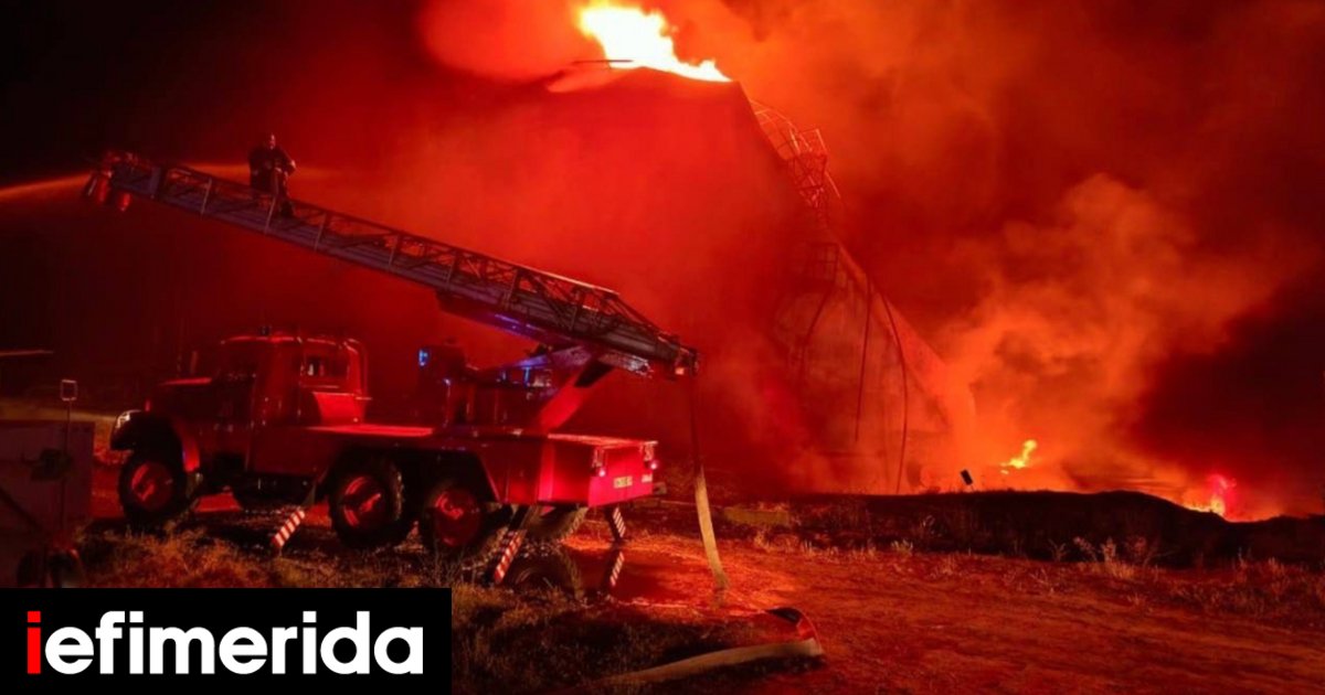 Ρωσικά drones έπληξαν την Οδησσό, ένας τραυματίας -Φωτιά σε εγκατάσταση ...