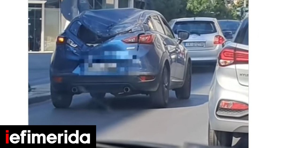 Διαλυμένο αυτοκίνητο έκανε βόλτες στην Αθήνα -Απίστευτες εικόνες - iefimerida.gr