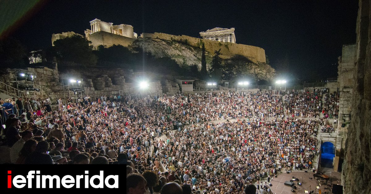 Φωτογραφίες από τη μαγική βραδιά στο Ηρώδειο για τον Μάνο Χατζιδάκι ...