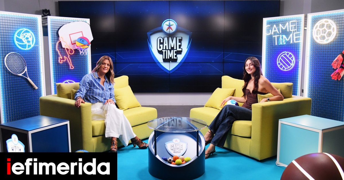 Η Ευαγγελία Πλατανιώτη στο ΟΠΑΠ Game Time: Το ντουέτο με τον Λευτέρη ...