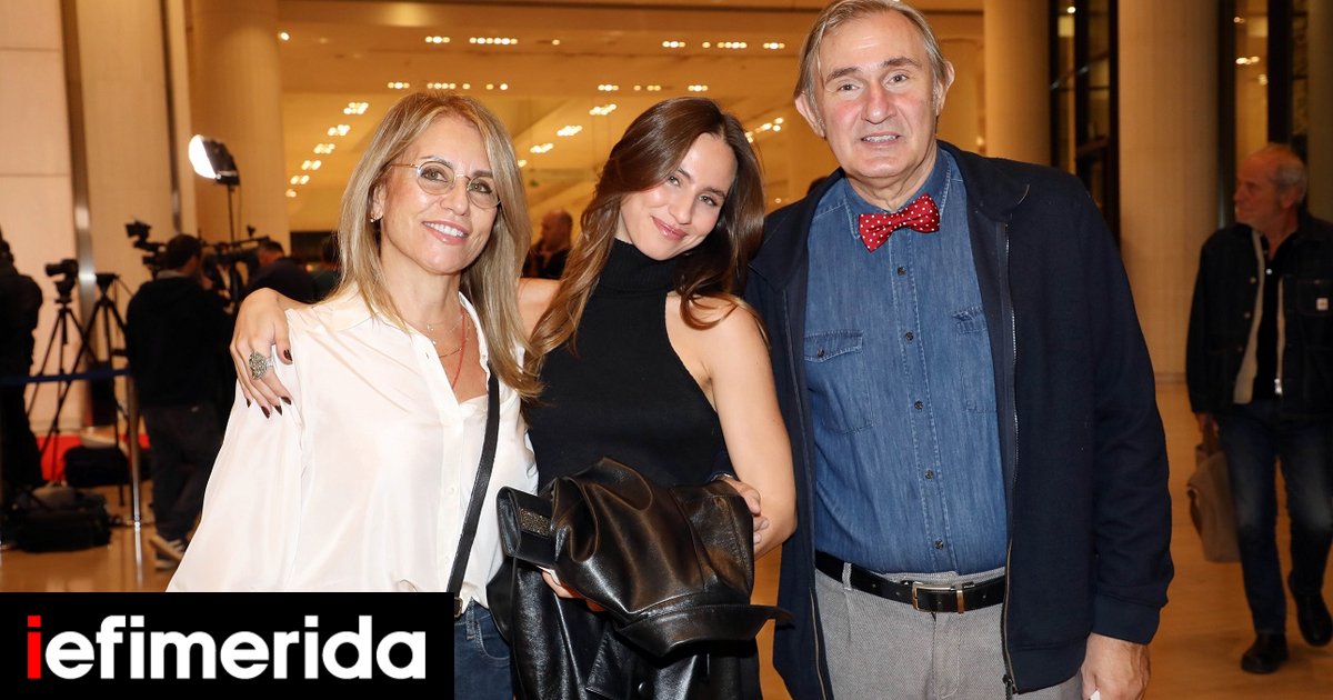 Ο Άκης Σακελλαρίου με τη σύζυγό του, Τίνα Βασιλικού, και την κόρη τους ...