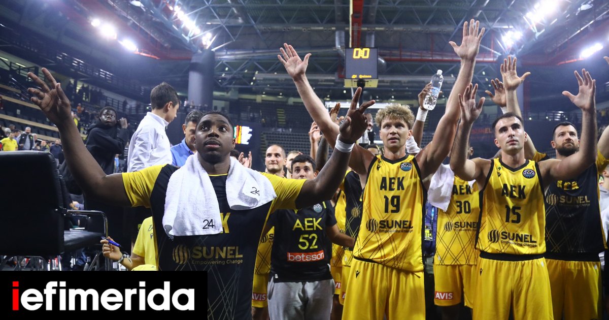 Basketball Champions League: Η ΑΕΚ συνέτριψε την VEF Ρίγα με 95-64 ...