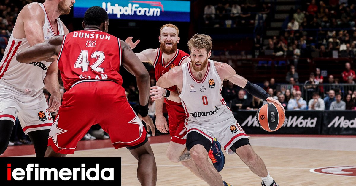 Euroleague: Σε ματς-θρίλερ η Αρμάνι Μιλάνο νίκησε τον Ολυμπιακό με 88-87 - iefimerida.gr