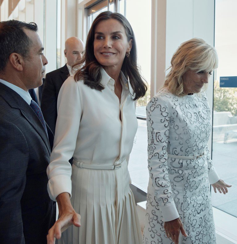 Τζιλ Μπάιντεν και Λετίθια συναντήθηκαν στον ΟΗΕ και είχαν την ίδια ...