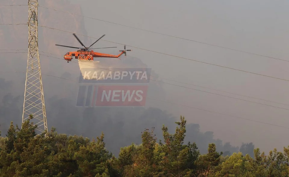 Αίγιο: Καλύτερη εικόνα έχει το μέτωπο της φωτιάς - Σώθηκε ο οικισμός ...