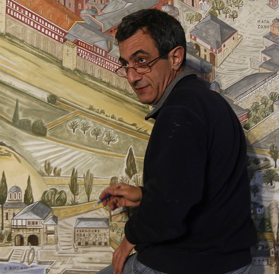 Ο πολύπτυχος εικαστικός Μάρκος Καμπάνης εκθέτει στην Εθνική Βιβλιοθήκη ...