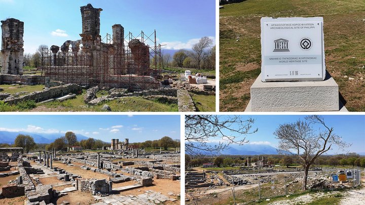 Αποκαλύπτεται ο αρχαιολογικός χώρος των Φιλίππων: Το θέατρο, η Βασιλική ...