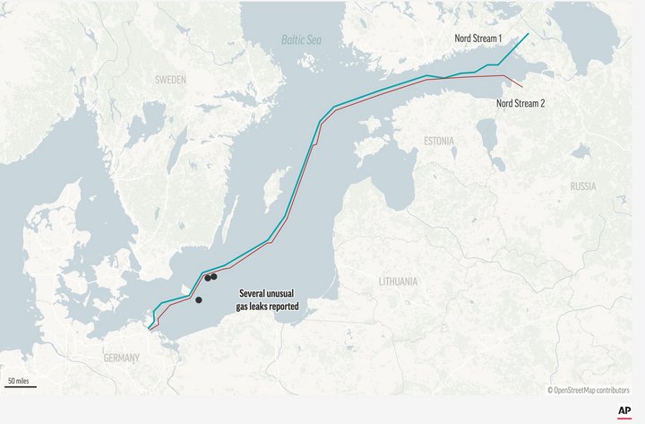 Θρίλερ με τον Nord Stream: Οι 2 μεγάλες εκρήξεις σαν σεισμοί -Όλα τα ...