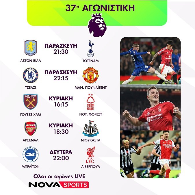Nova: Πανδαισία ποδοσφαίρου με Super League, Coppa Italia, Bundesliga ...
