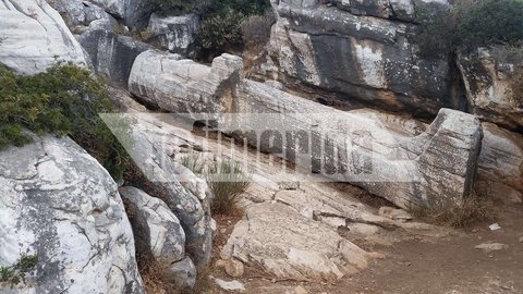 Ο Κούρος της Νάξου -Το ημιτελές άγαλμα 11 μέτρων που παραμένει ...