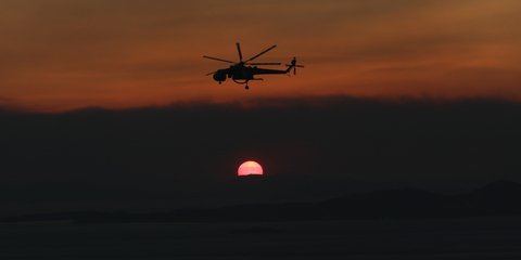 Dervenochoria fire spreading from original location through several ...